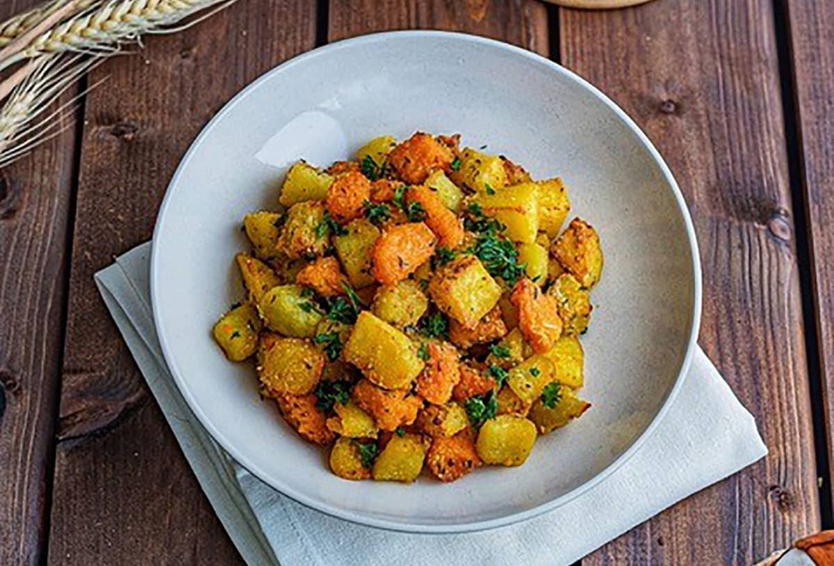 Trio de patates rôties à la purée crue d’amande blanche by BeautyFood ...